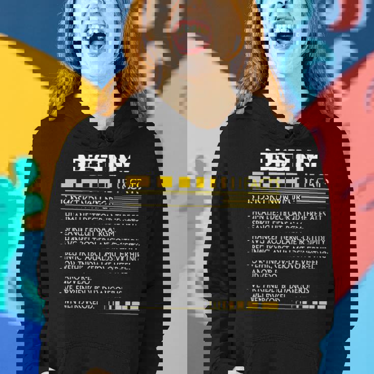 Destiny Name Gift Destiny Facts Women Hoodie - Seseable