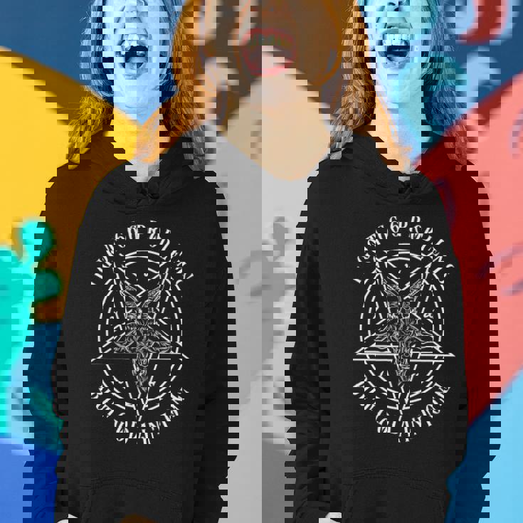 I Got 666 Problems But God Aint One Satanic Goat I Baphomet Women ...