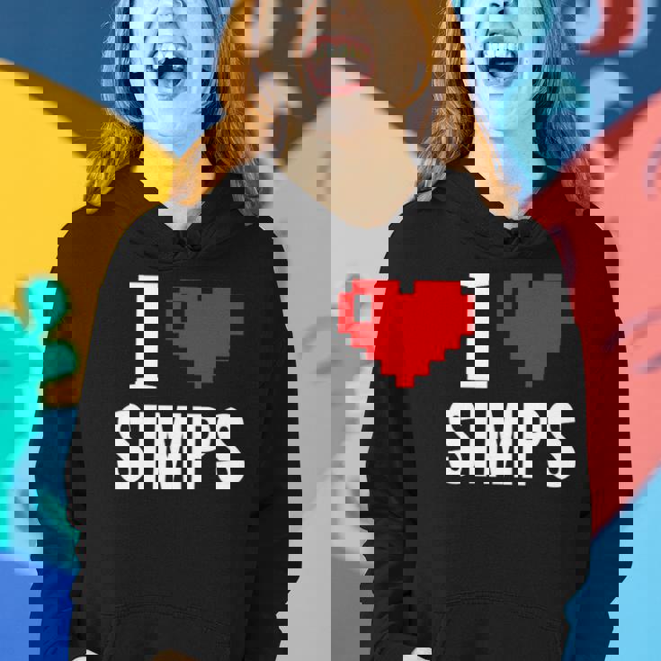 I Love Simps Simp Meme - Kawaii Egirl Gamer Streamer Women Hoodie | Mazezy