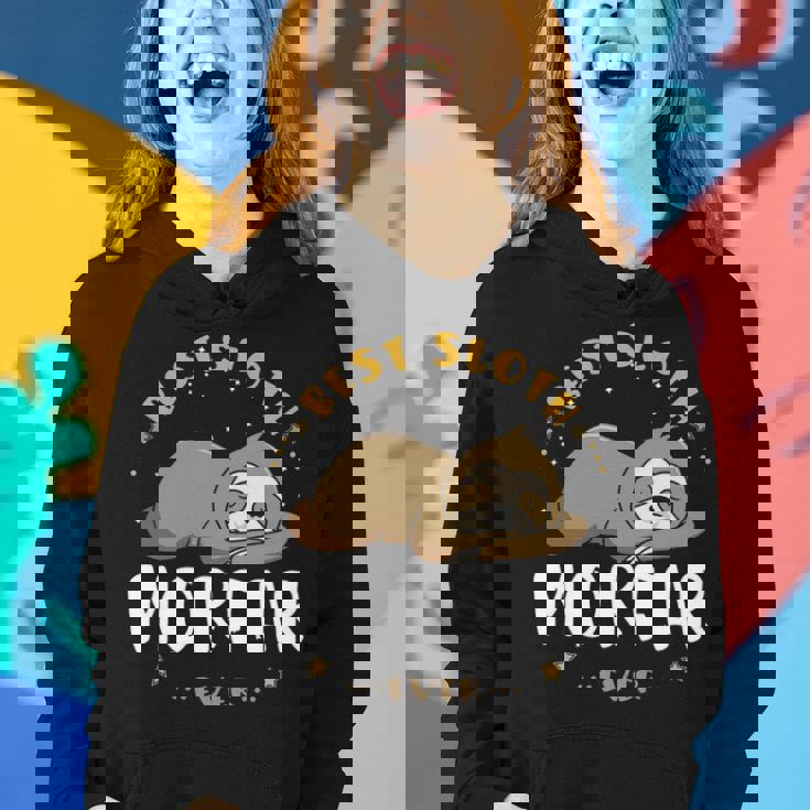 Morfar Grandpa Gift Best Sloth Morfar Ever Women Hoodie - Seseable