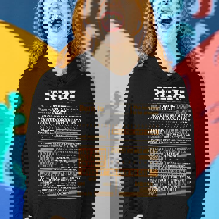 Ralph Name Gift Ralph Born To Rule Women Hoodie - Seseable