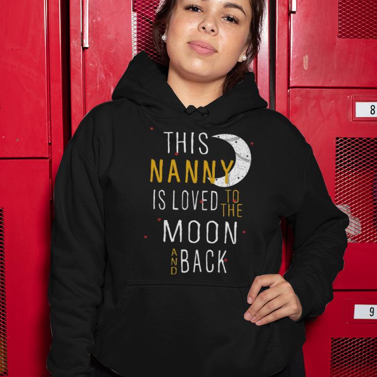 Nanny Grandma Gift This Nanny Is Loved To The Moon And Back Women ...