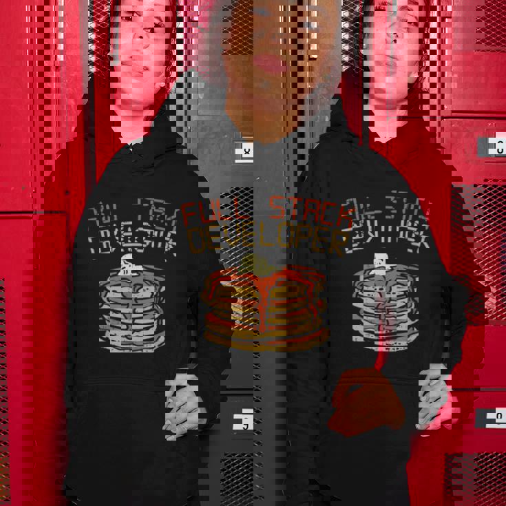 Full Stack Developer Funny Programmer Coding Coder Women Hoodie Monsterry