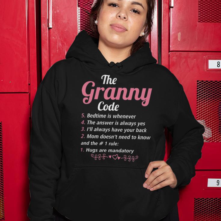 Granny Grandma Gift The Granny Code Women Hoodie - Seseable