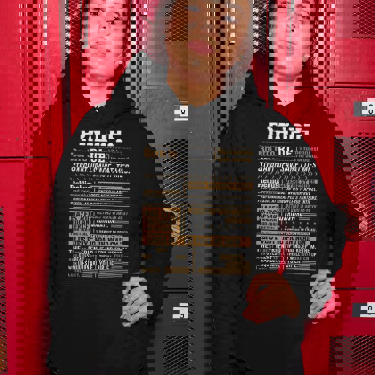 Ralph Name Gift Ralph Born To Rule Women Hoodie - Seseable