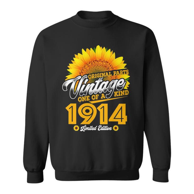 1914 Birthday Woman Gift 1914 One Of A Kind Limited Edition Sweatshirt ...