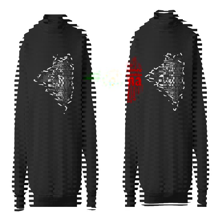 Colima Bandera De Mexico Mapa Municipios Mexican State Sweatshirt | Mazezy