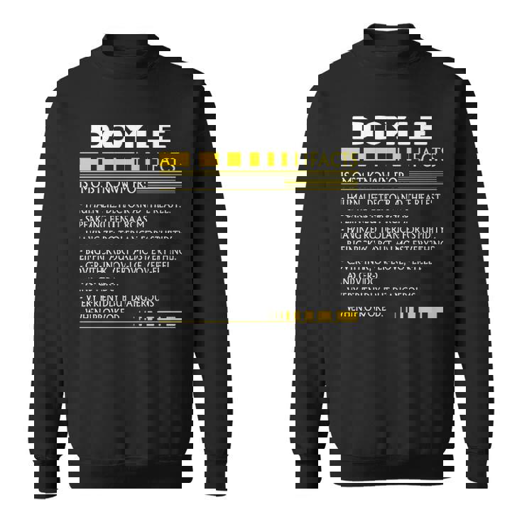 Doyle Name Doyle Facts V2 Men's T-Shirt Back Print - Seseable