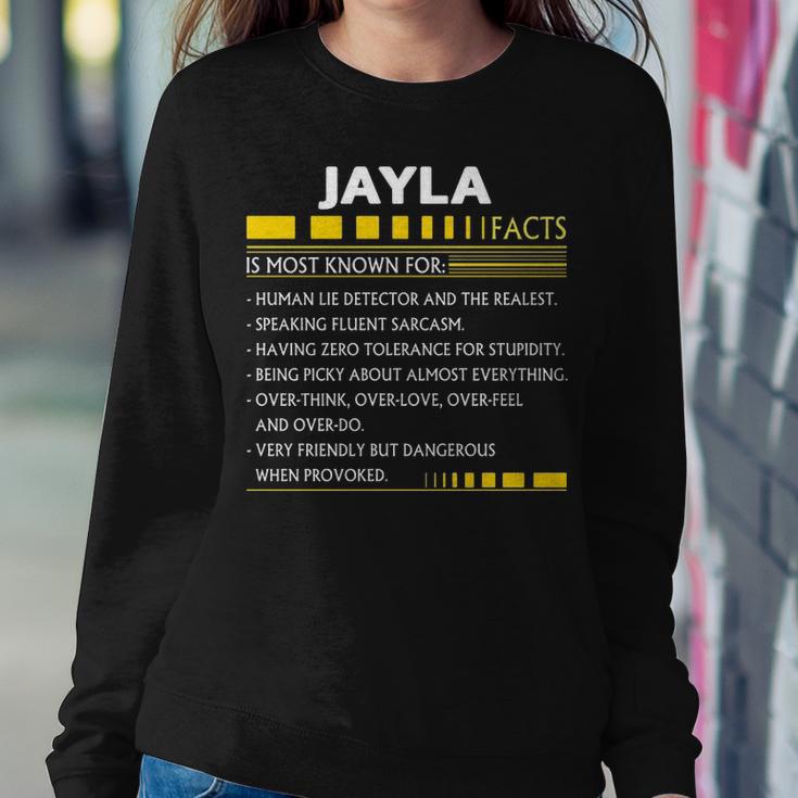 Jayla Name Gift Jayla Facts V2 Sweatshirt - Seseable