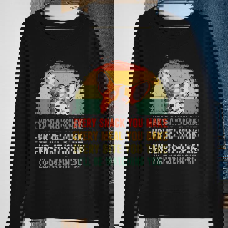 Mens Funny Corgi Retro Every Snack You Make Every Meal You Bake V3 ...