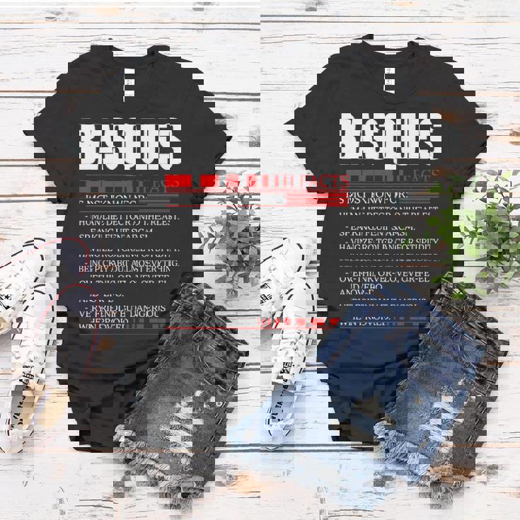 Basques Fact Fact T Shirt Basques Shirt For Basques Fact Women T-shirt ...