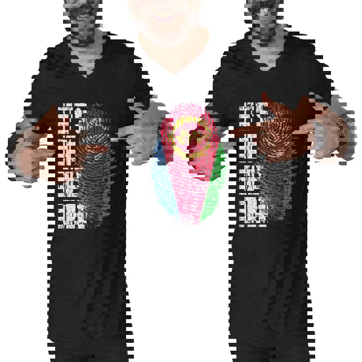 Its In My Dna Eritrea Flag Eritrean Men's Back Print T-shirt | Mazezy