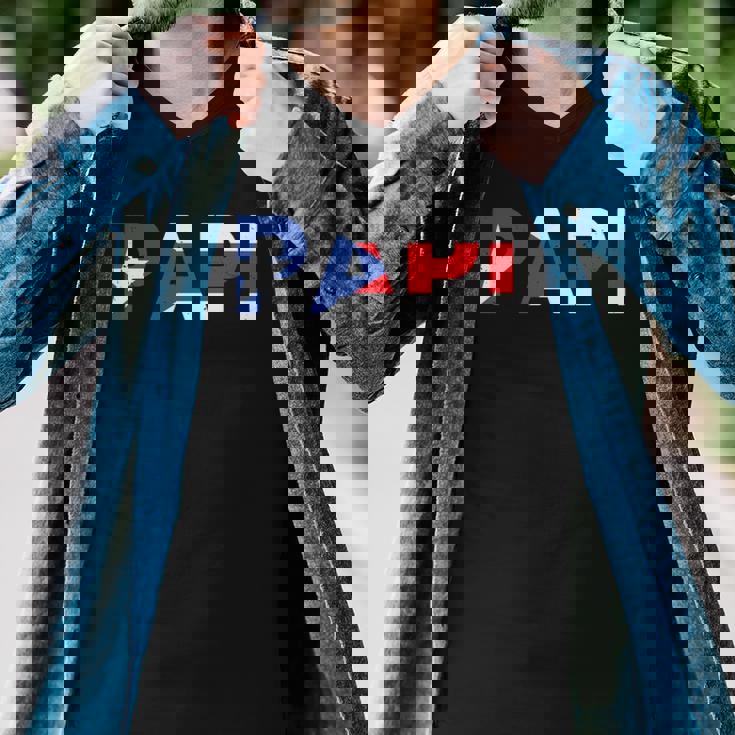 Papi Puerto Rican Dad Mens Puerto Rico Men V-Neck Tshirt | Mazezy UK