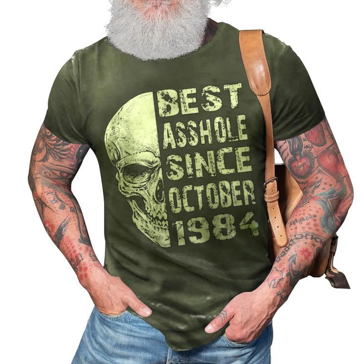 1984 October Birthday V2 3D Print Casual Tshirt | Seseable