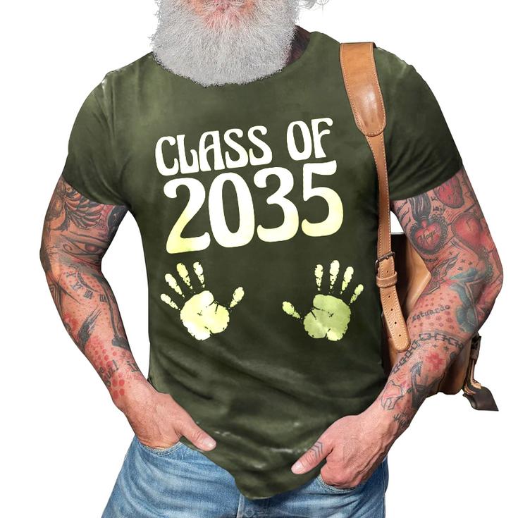 Class Of 2035 Grow With Me Handprints On Back K To 12 3D Print Casual ...