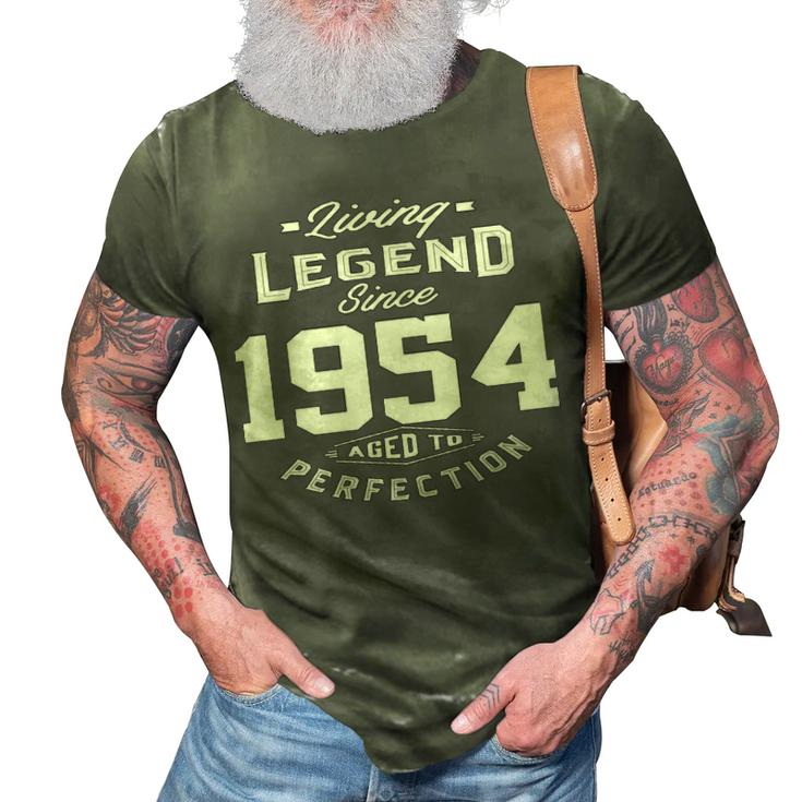 1954 Birthday Gift Living Legend Since 1954 Aged To Perfection 3D Print ...