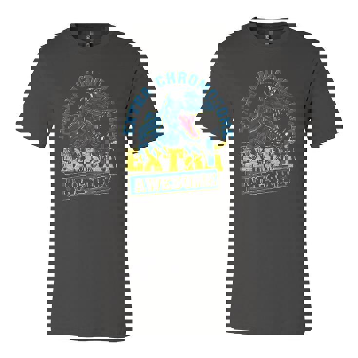 Extra Chromosome Extra Awesome Dinosaurrex Down Syndrome Men's Back ...