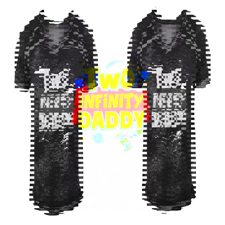 Daddy Two Infinity And Beyond Birthday Decorations 2Nd Bday Men's Back ...