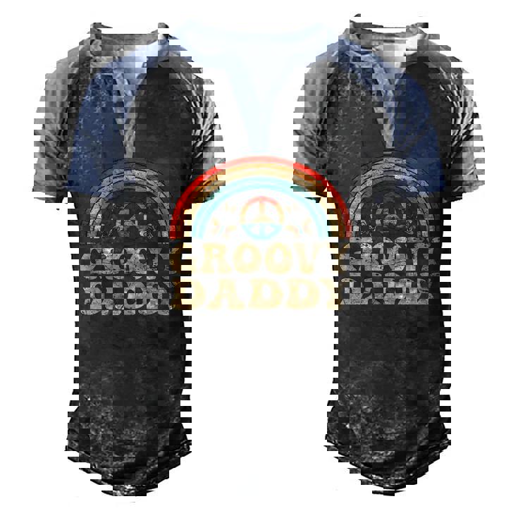 Groovy Daddy 70S Aesthetic Nostalgia 1970S Retro Dad Men's Henley Shirt ...