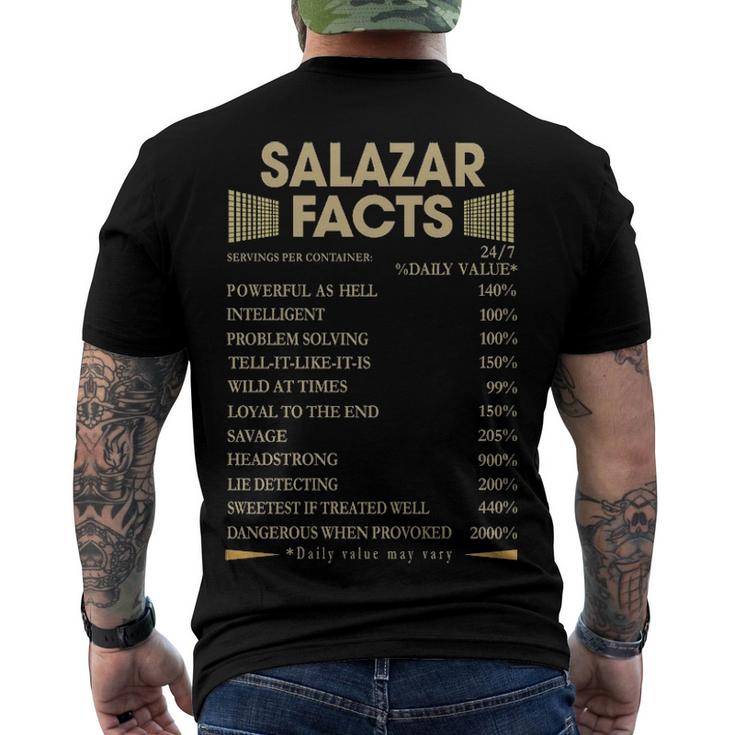 Salazar Name Gift Salazar Facts Men's Crewneck Short Sleeve Back Print ...