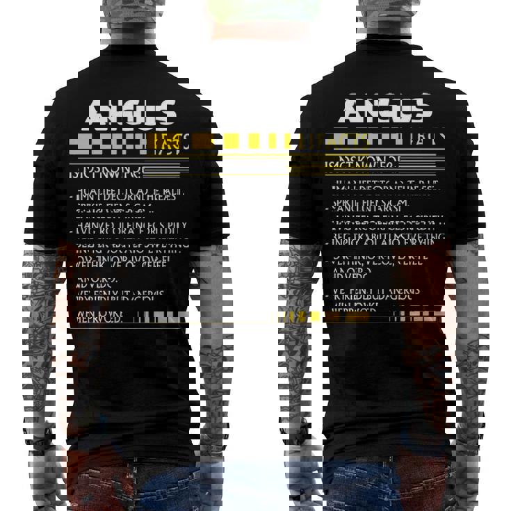 Angus Name Angus Facts Men's T-Shirt Back Print | Seseable