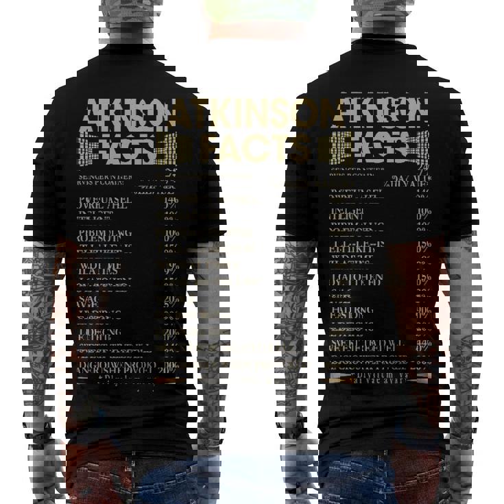 Atkinson Name Atkinson Facts Men's T-Shirt Back Print - Seseable