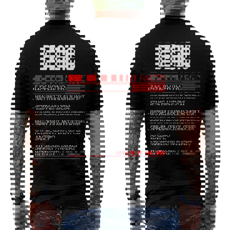 Begic Fact Fact T Shirt Begic Shirt Name Begic Fact Men's T-Shirt Back ...