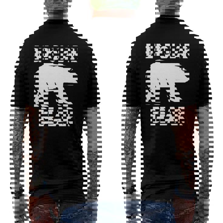 Bipolar Disorder Cute Polar For Mental Warrior Men's Back Print T-shirt ...