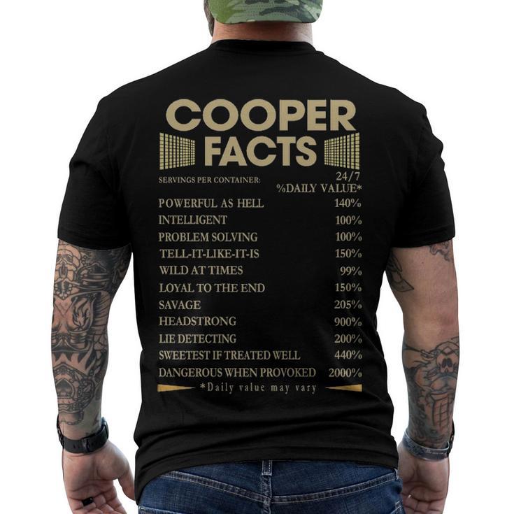 Cooper Name Cooper Facts V2 Men's T-Shirt Back Print | Seseable