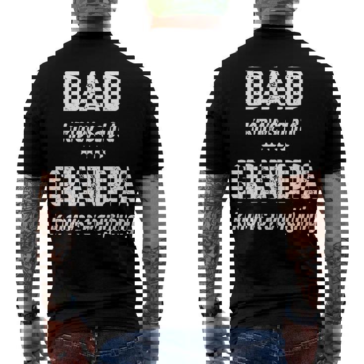 Grandpa Grandpa Knows Everything Mens T Shirt Back Print Seseable