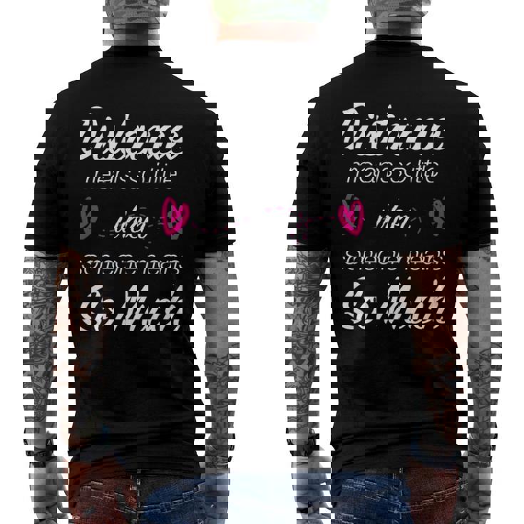 Long Distance Relationship For Ldr Couples Men's Back Print T-shirt ...