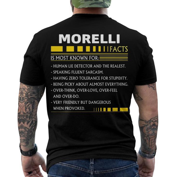 Morelli Name Morelli Facts V2 Men's T-Shirt Back Print - Seseable