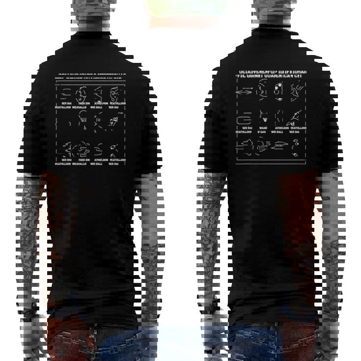 Official Government Ufo Uap Identification Chart Men's Back Print T ...