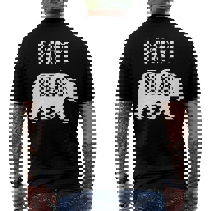 Papi Grandpa Papi Bear Men's T-Shirt Back Print - Seseable