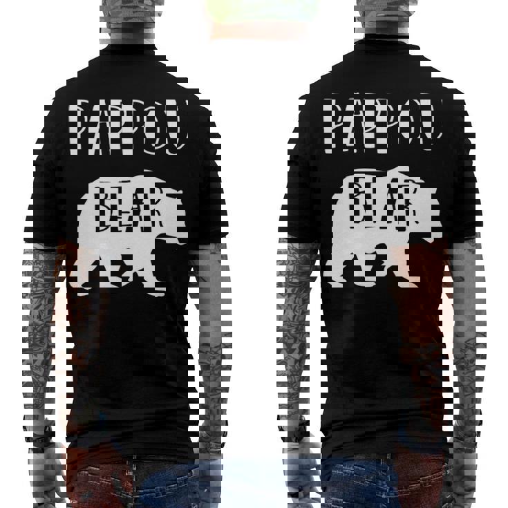 Pappou Grandpa Pappou Bear Men's T-Shirt Back Print - Seseable