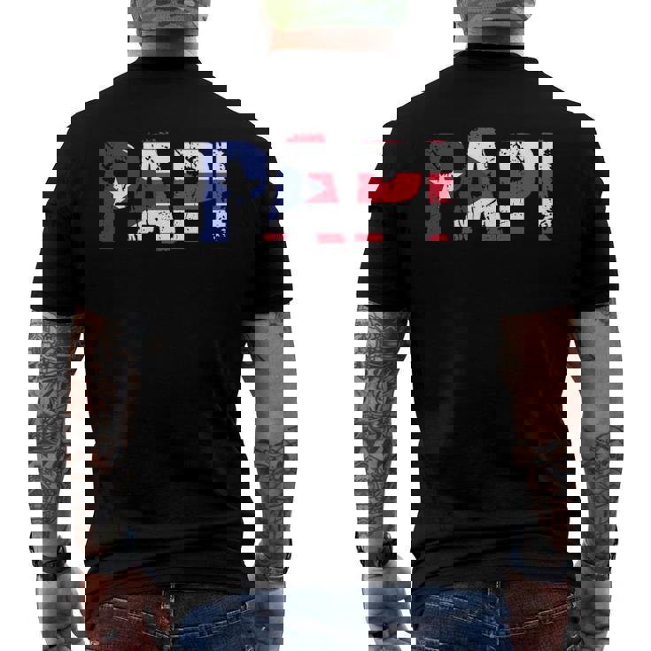 Puerto Rico Papi Flag Puerto Rican Boricuas Men's Back Print T-shirt ...