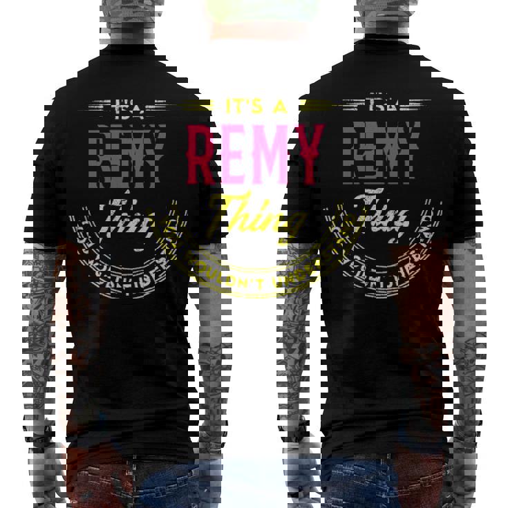 Remy Name Print T Shirts Shirts With Name Remy V2 Men's T-Shirt Back ...
