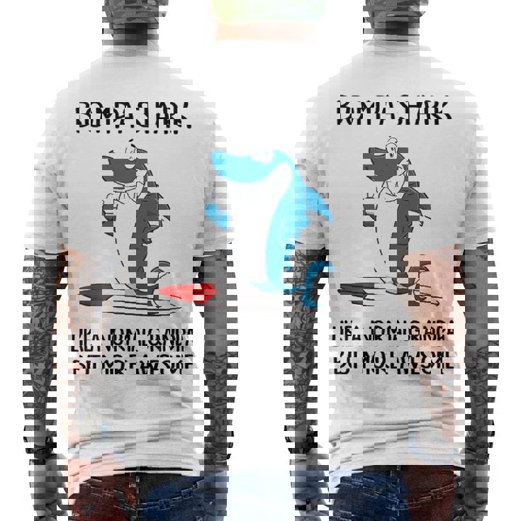 Bompa Grandpa Bompa Shark Like A Normal Grandpa But More Awesome Men's ...