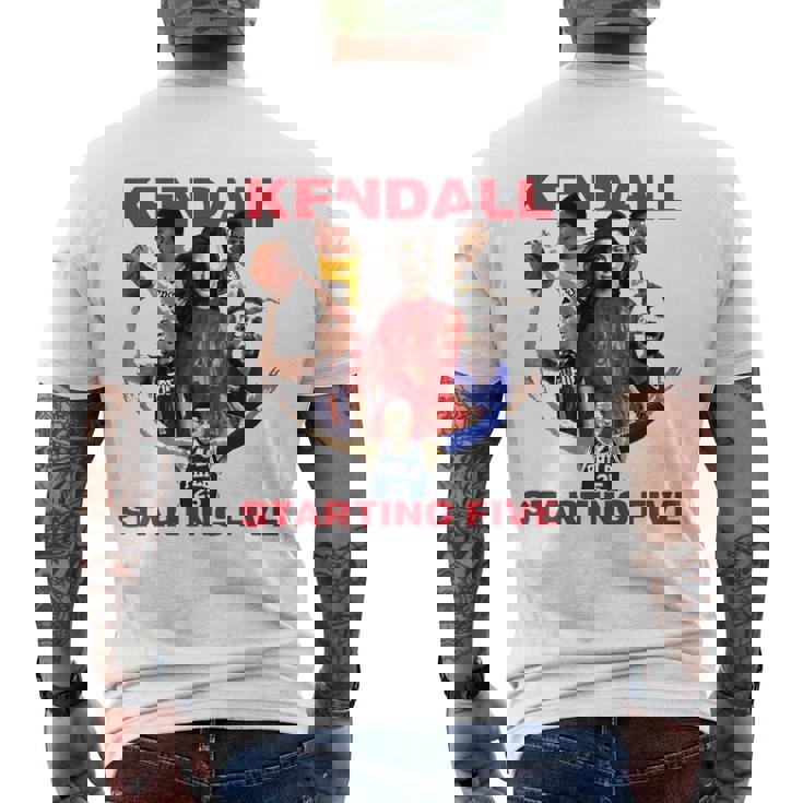 Kendall Starting Five Jenner Team Men's Back Print T-shirt | Mazezy
