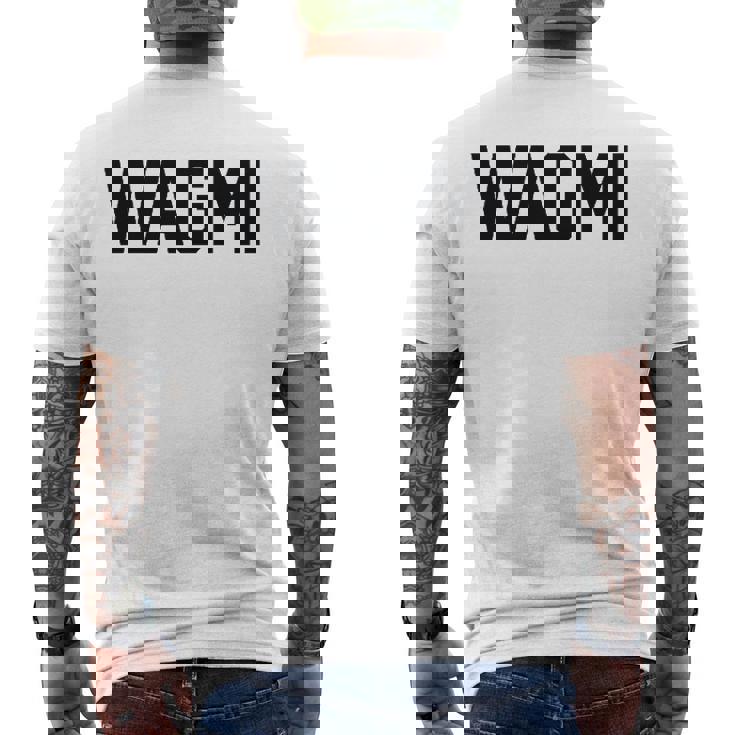 Wagmi Jpgs Meme Nfts Saying Men's Back Print T-shirt | Mazezy