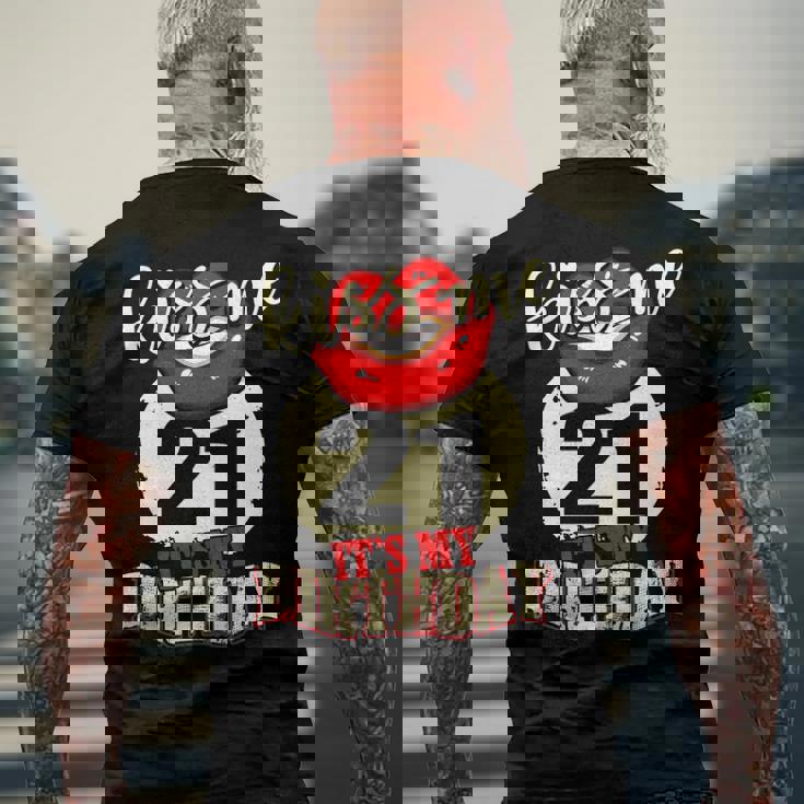 21St Birthday Kiss Me Its My 21 Years Old Birthday Tz2 Red Lips Men's ...