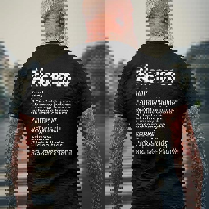 Alonzo Definition Personalized Name Birthday Idea Men's Back Print T ...