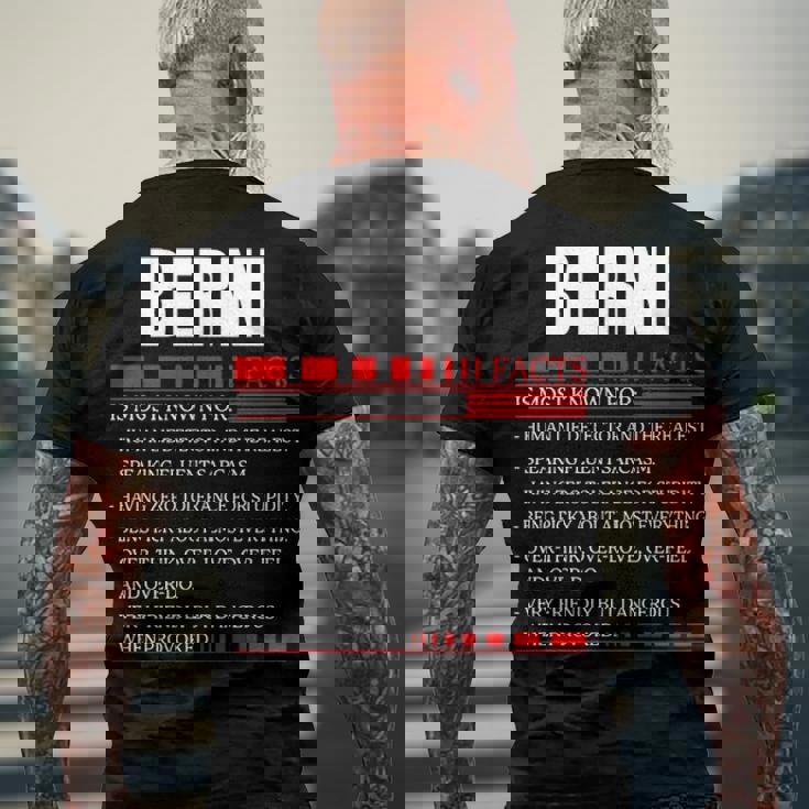 Berni Fact Fact T Shirt Berni Shirt Name Berni Fact Men's T-Shirt Back ...