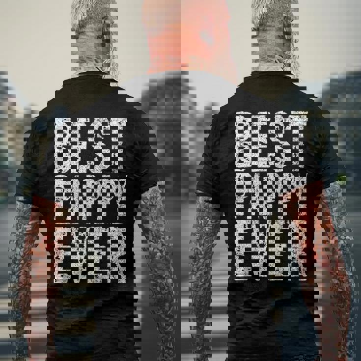 Best Pappy Ever Fathers Day Men's Back Print T-shirt | Mazezy