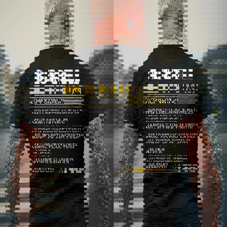 Burrell Name Burrell Facts Men's T-Shirt Back Print - Seseable