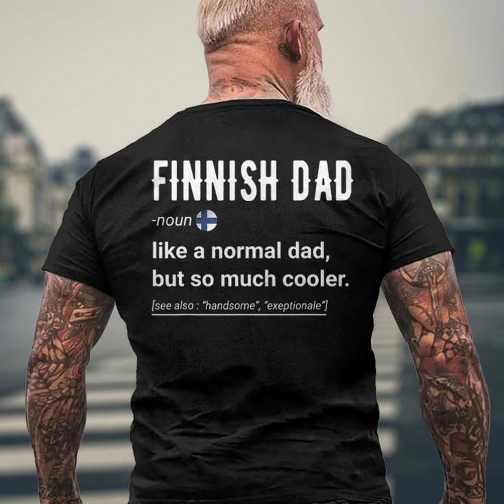 Mens Finnish Dad Definition - Finnish Daddy Flag Men's Back Print T ...