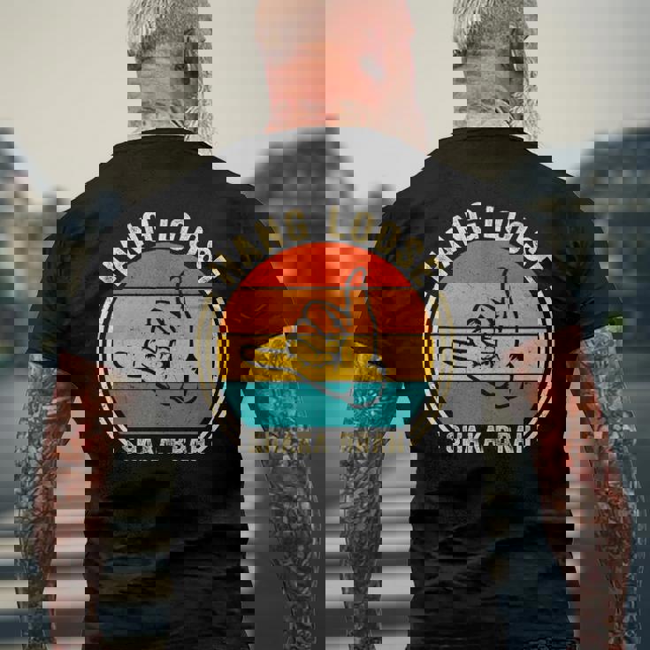 Hang Loose Shaka Brah Hand Sign Surfer Vibes Surfing Hawaii Men's Back ...