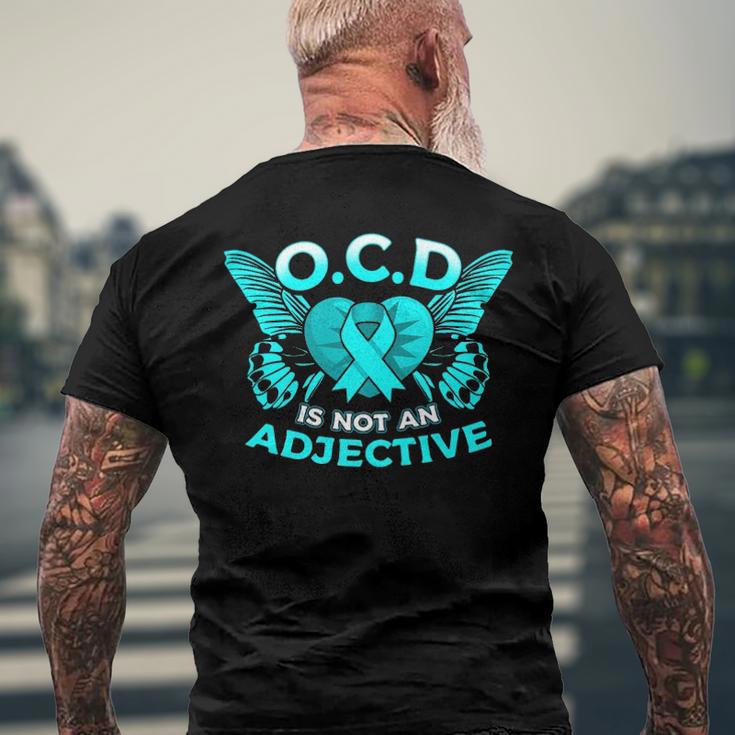 Ocd Is Not An Adjective Ocd Awareness Men's Back Print T-shirt | Mazezy