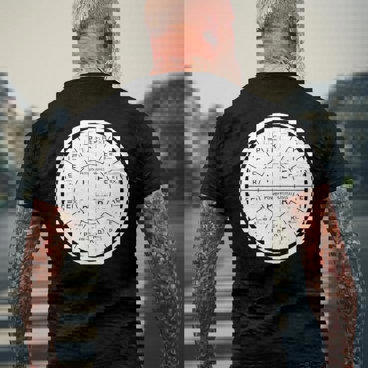 Ohms Law Electrical Engineering Engineer Men's Back Print T-shirt | Mazezy