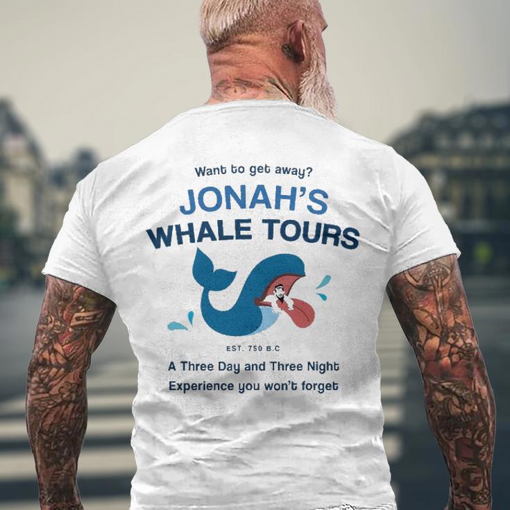 Christian Religious Bible Verse Jonahs Whale Men's Back Print T-shirt ...